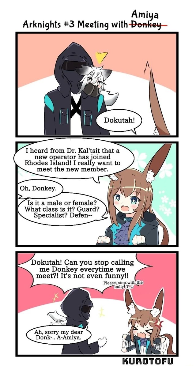 Amiya Arknights #3 Meeting with Donkey- Theard from Dr. Kal'tsit that a ... Amiya Arknights #3 Meeting with Donkey- Theard from Dr. Kal'tsit that a ...