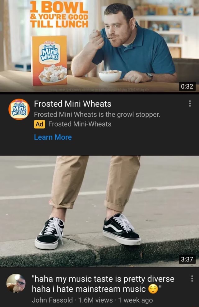 Frosted Mini Wheats __ Frosted Mini Wheats is the growl stopper ...