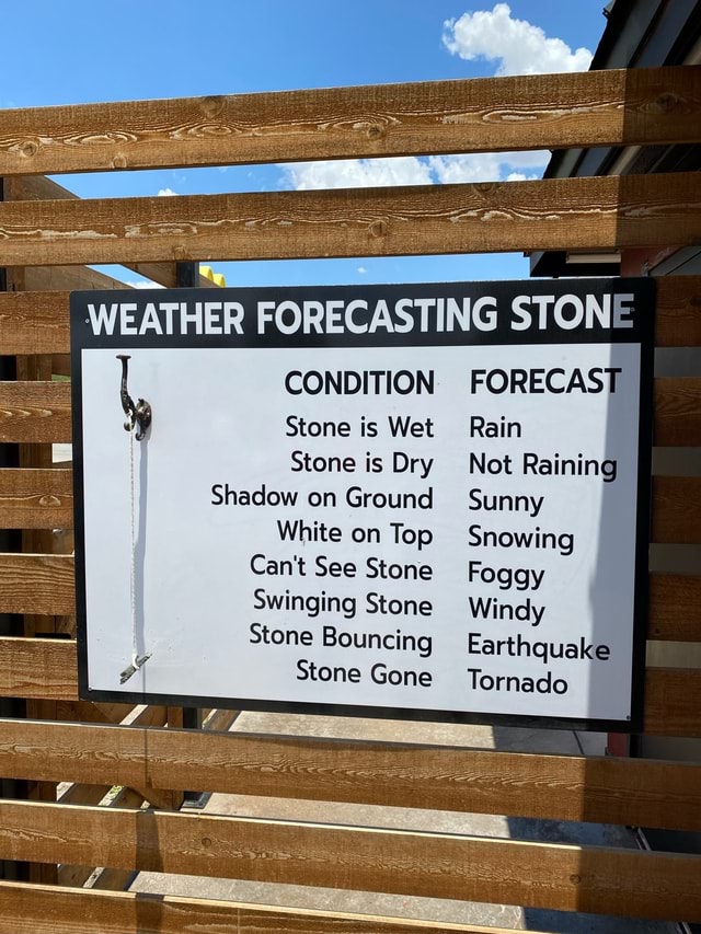 \WEATHER FORECASTING STONE CONDITION Stone is Wet Rain Stone is Dry ...