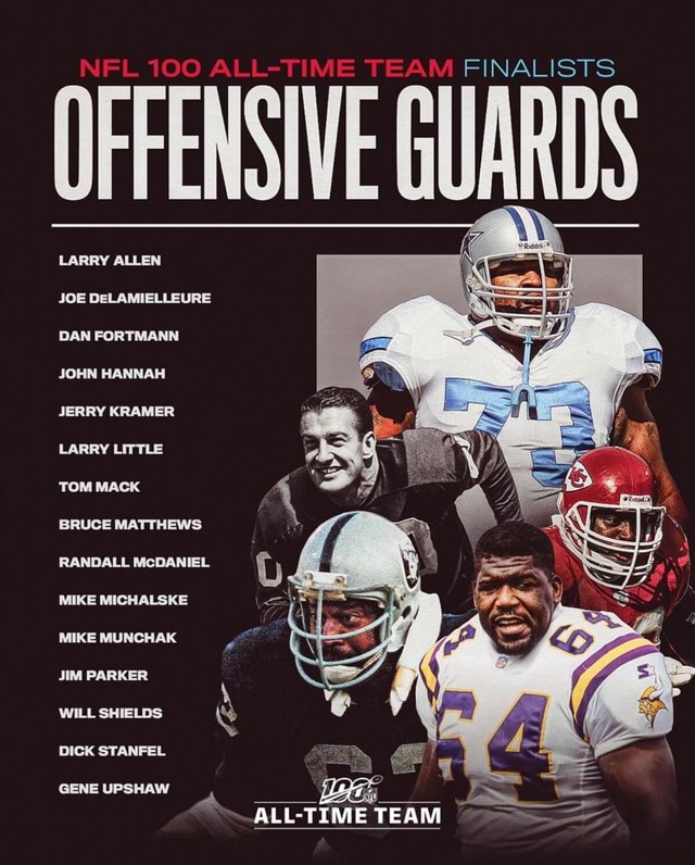 FINALISTS OFFENSIVE wl LARRY ALLEN JOE DELAMIELLEURE DAN FORTMANN JOHN ...