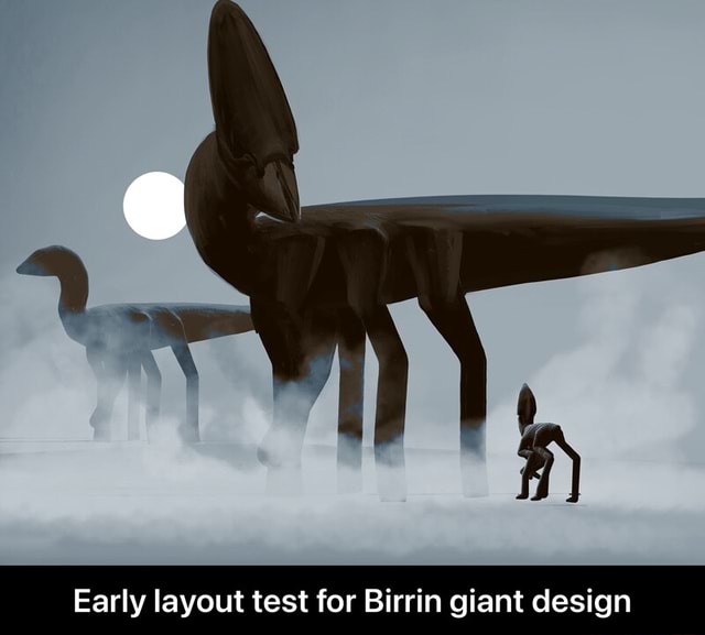 Early layout test for Birrin giant design - iFunny