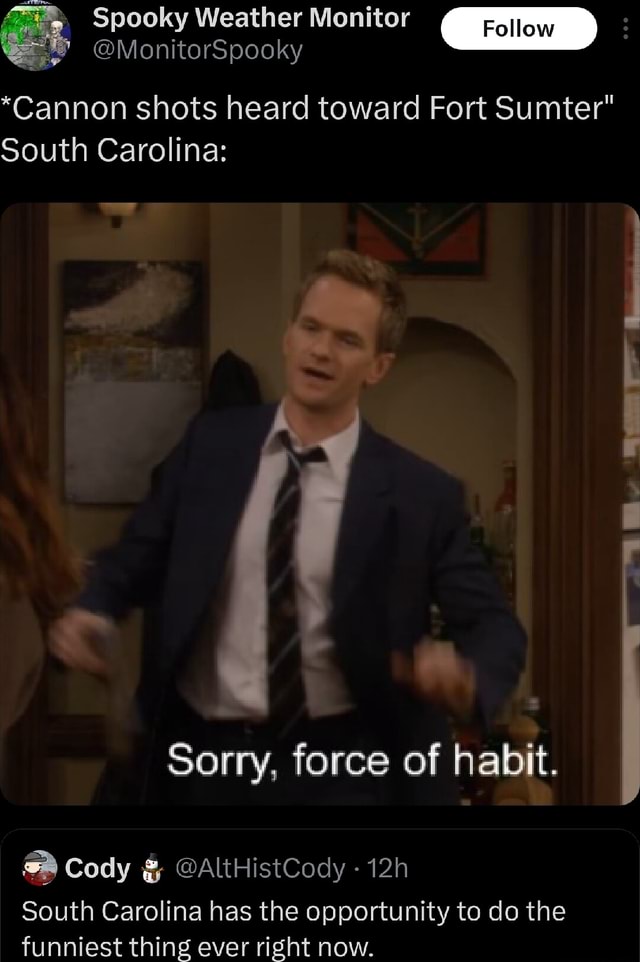 Spooky Weather Monitor Foll @MonitorSpooky *Cannon shots heard toward ...