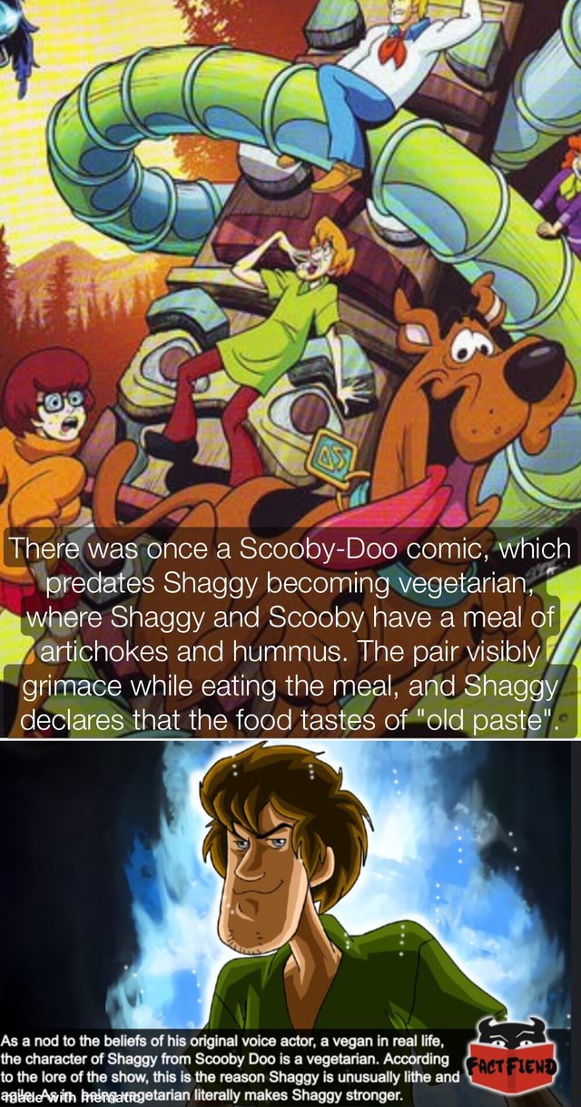 There was once a Scooby-Doo comic, which "predates Shaggy becoming ...