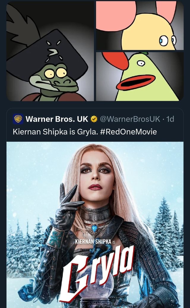Warner Bros. UK @WarnerBrosUK id Kiernan Shipka is Gryla. #RedOneMovie ...
