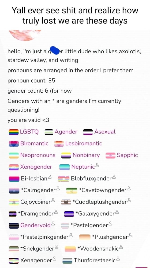 Yall ever see shit and realize how truly lost we are these days hello ...