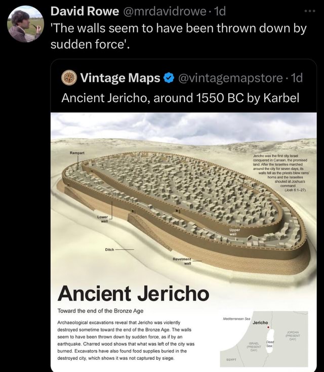 David Rowe @mrdavidrowe- id 'The walls seem to have been thrown down by ...