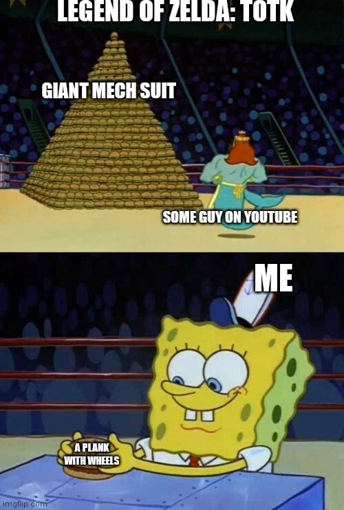 LEGEND OF ZELDA: TOTK GIANT MECH SUIT SOME GUY ON YOUTUBE APLAKE - iFunny