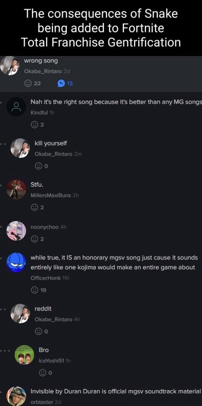 The consequences of Snake being added to Fortnite Total Franchise ...