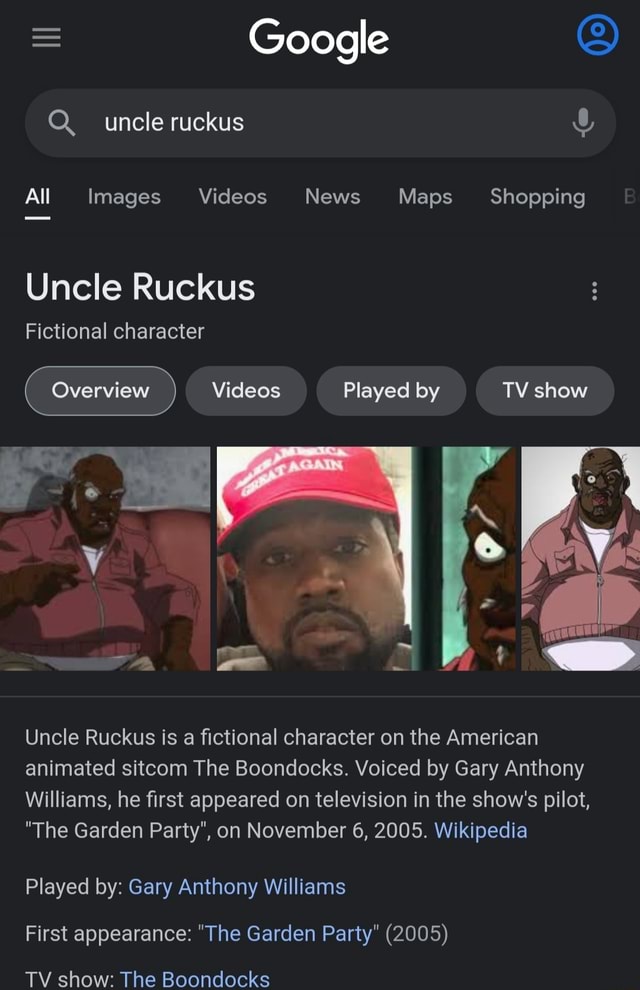 = Google uncle ruckus All Images Videos News Maps Shopping Uncle Ruckus ...
