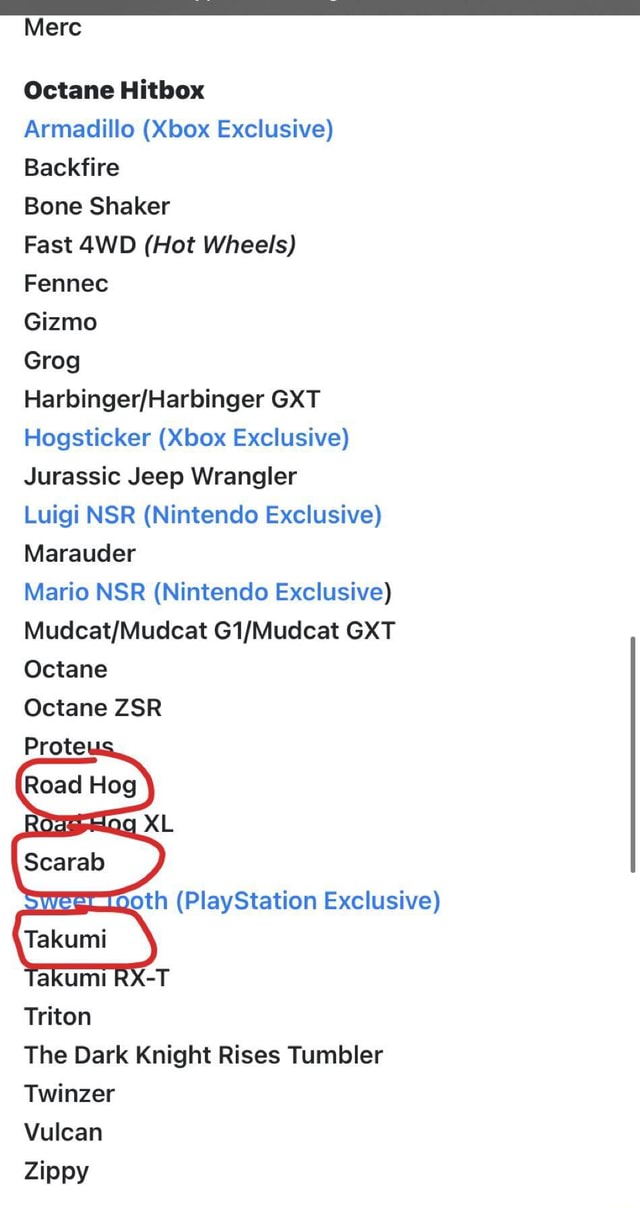 Merc Octane Hitbox Armadillo (Xbox Exclusive) Backfire Bone Shaker Fast ...