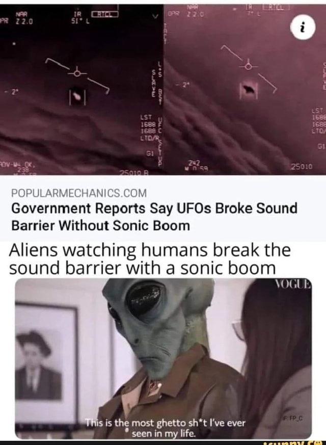 POPULARMECHANICS.CO! Government Reports Say UFOs Broke Sound Barrier ...