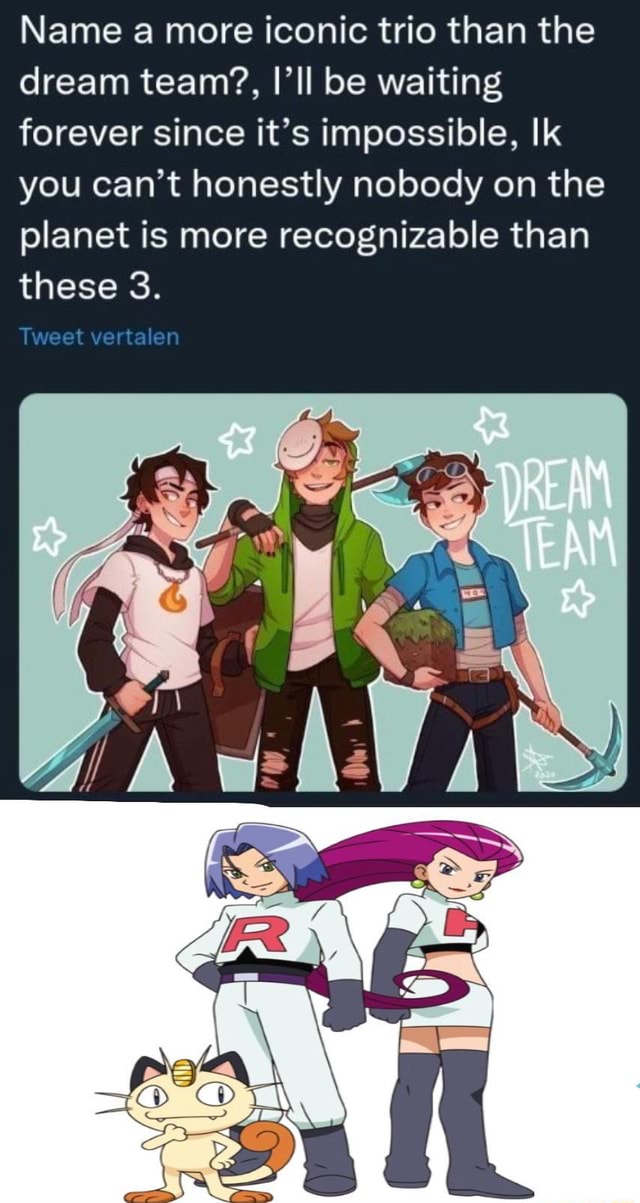 Name a more iconic trio than the dream team?, I'll be waiting forever ...