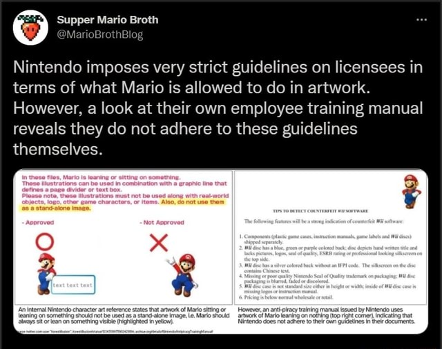 Supper Mario Broth Nintendo imposes very strict guidelines on licensees ...