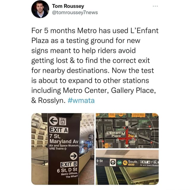 Are you excited for new Metro signage? - Tom Roussey For 5 months Metro ...