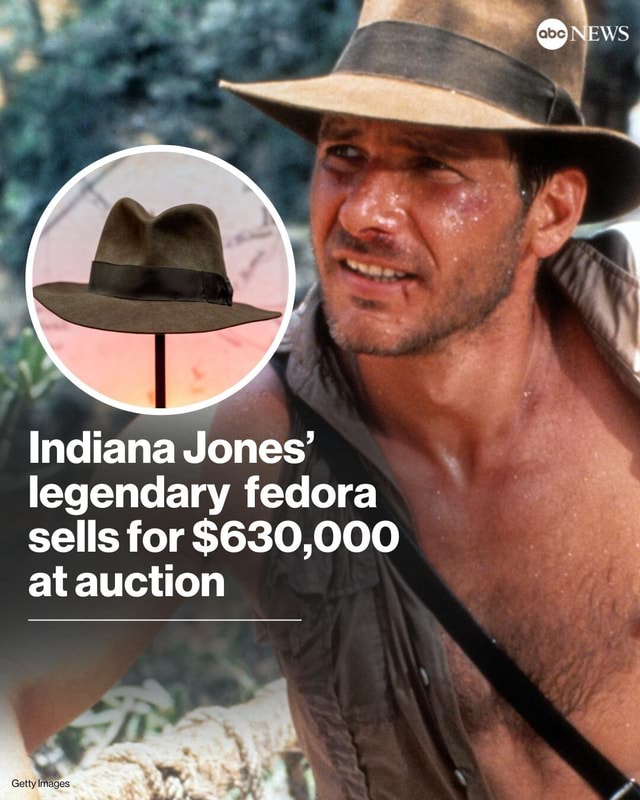 An iconic piece of movie history has a new owner. The brown felt fedora ...