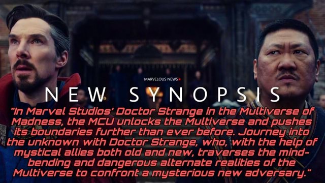 MARVELOUS NEWS SYN 'In Marvel Studios' Doctor Strange in the Multiverse of 'Its boundaries ...