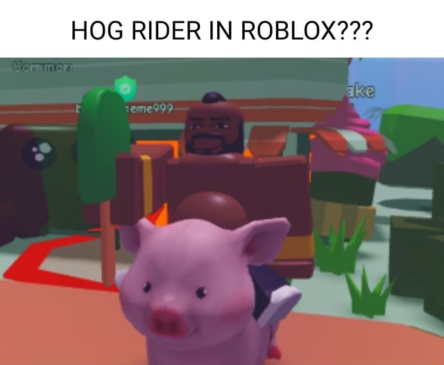 HOG RIDER IN ROBLOX??? - iFunny