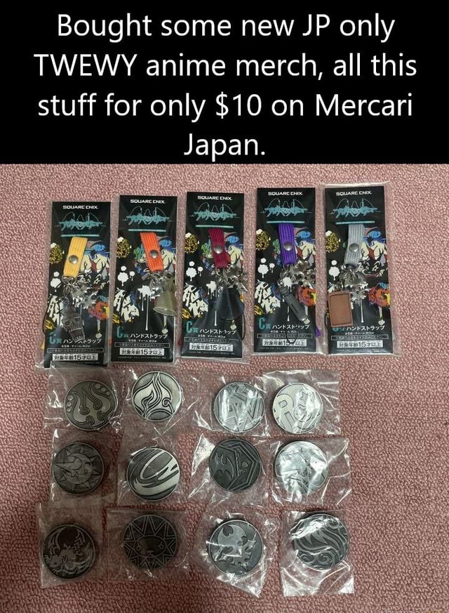 Bought some new JP only TWEWY anime merch, all this stuff for only $10 ...