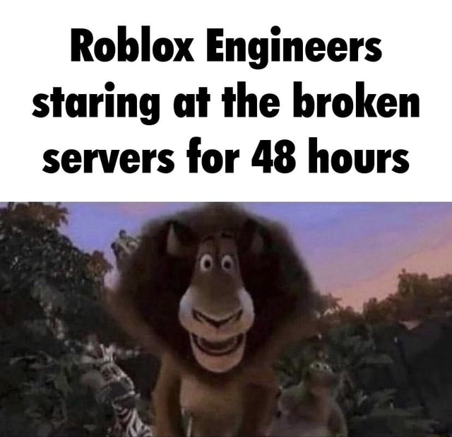 Roblox Engineers staring at the broken servers for 48 hours - iFunny