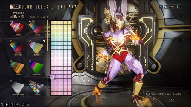 Warframe: Lighter color pallettes - COLOR PALETTES cotecten Cherub ...