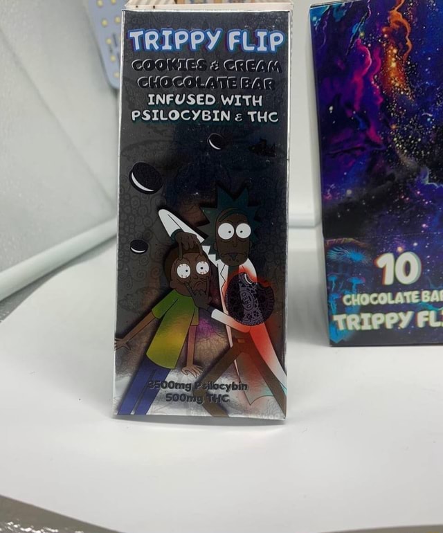 TRIPPY FLIP CO GOIAT BAR INFUSED WITH PSILOCYBIN THC - iFunny