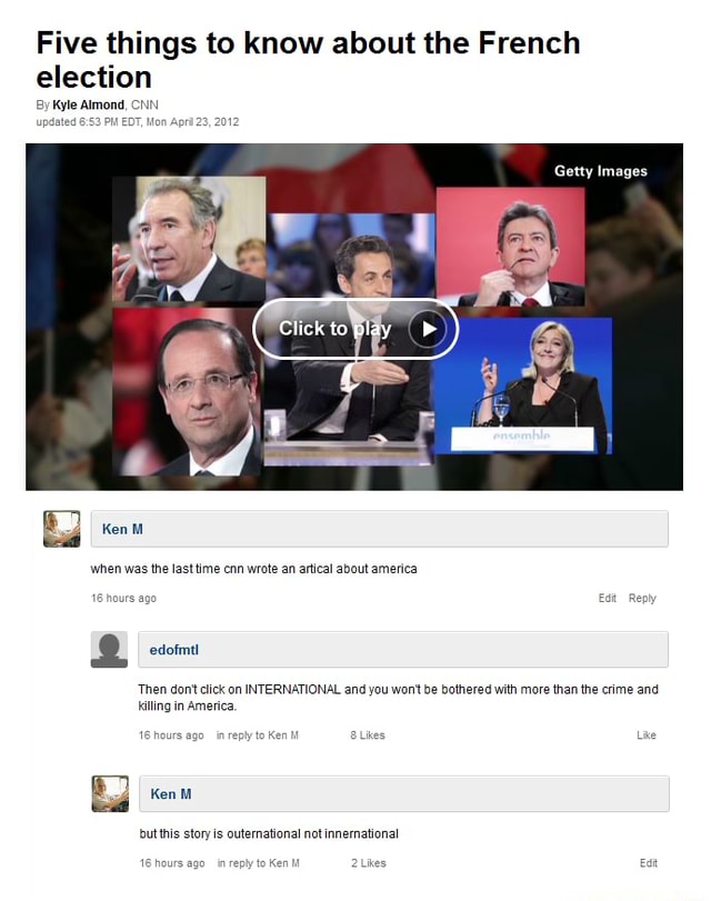 Five things to know about the French election By Kyle Almond, CNN ...