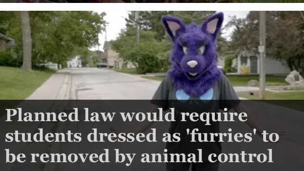 Planned law would require students dressed as 'furries' to be removed ...