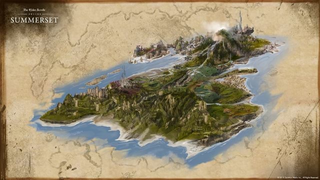 Summerset Isles map - The Elder Scrolls ONLINE SUMMERSE Be - iFunny