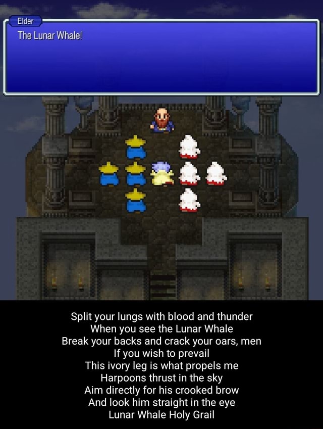 Elder The Lunar Whale! I Split your lungs with blood and thunder When ...