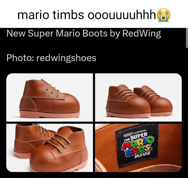 Mario timbs ooouuuuhhh New Super Mario Boots by RedWing I Photo ...