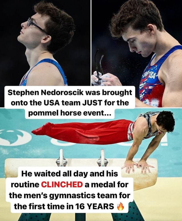 Stephen Nedoroscik was brought onto the USA team JUST for the pommel ...