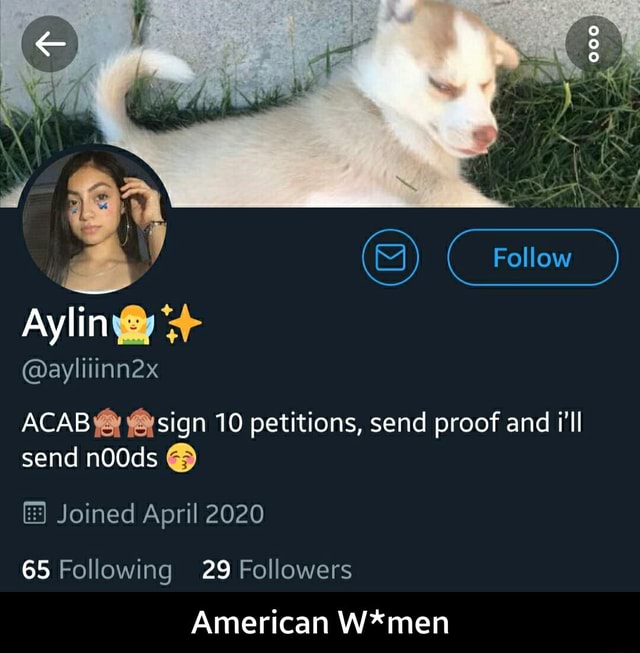 ACAB® @sign 10 petitions, send proof and i'll send n00ds Y) Joined ...