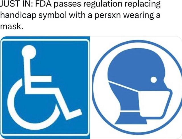 JUST IN: FDA passes regulation replacing handicap symbol with a persxn ...