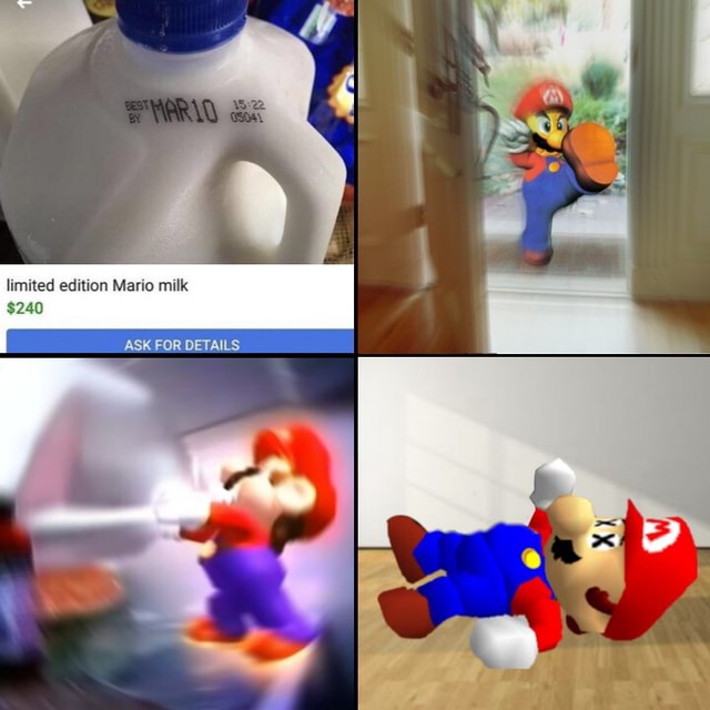 Expired MAR10 milk on auction - limited edition Mario milk $240 ASK FOR ...