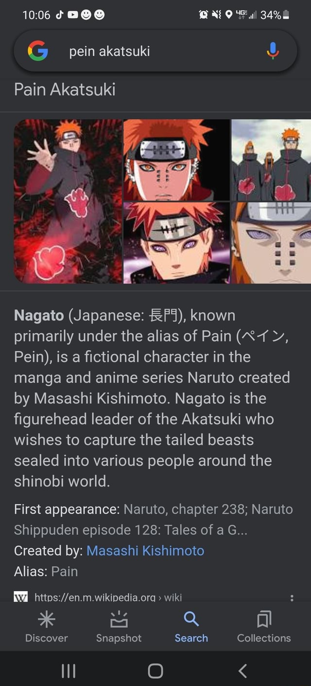 G pein akatsuki Pain Akatsuki ww, Nagato (Japanese: known primarily ...