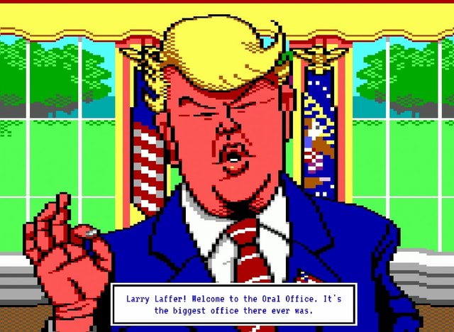 Larry laffer! Melcone to the Oral Office. It's the biggest office there ...