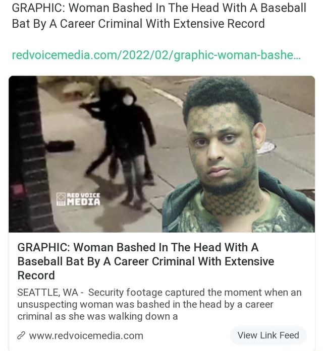 GRAPHIC: Woman Bashed In The Head With A Baseball Bat By A Career ...