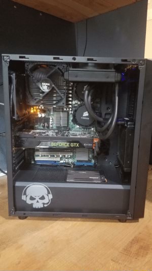 Got it all built with custom cooling brackets and one aio dies..smh ...