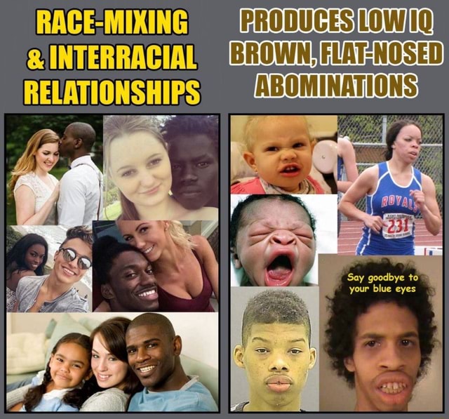 RACE-MIXING & INTERRACIAL your blue eyes ABOMINATIONS Say goodbye to ...