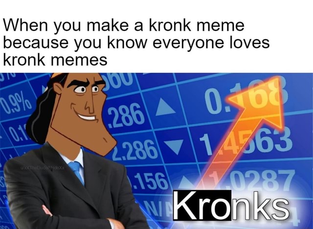 When you make a kronk meme because you know everyone loves kronk memes ...
