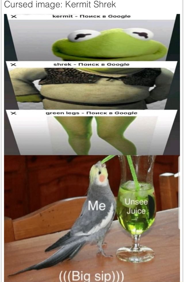 Cursed image: Kermit Shrek kermit - MoucK ss Google green tegs - MoucKx ...