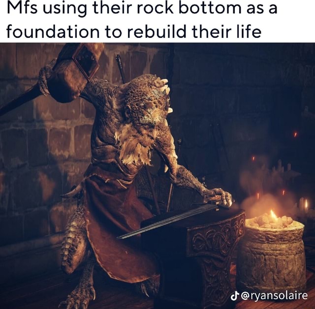 Mfs using their rock bottom as a foundation to rebuild their life ...