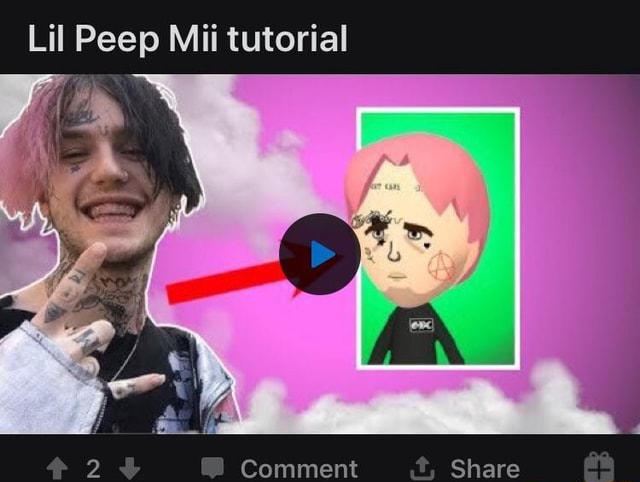 Lil Peep Mii tutorial Comment Share - iFunny