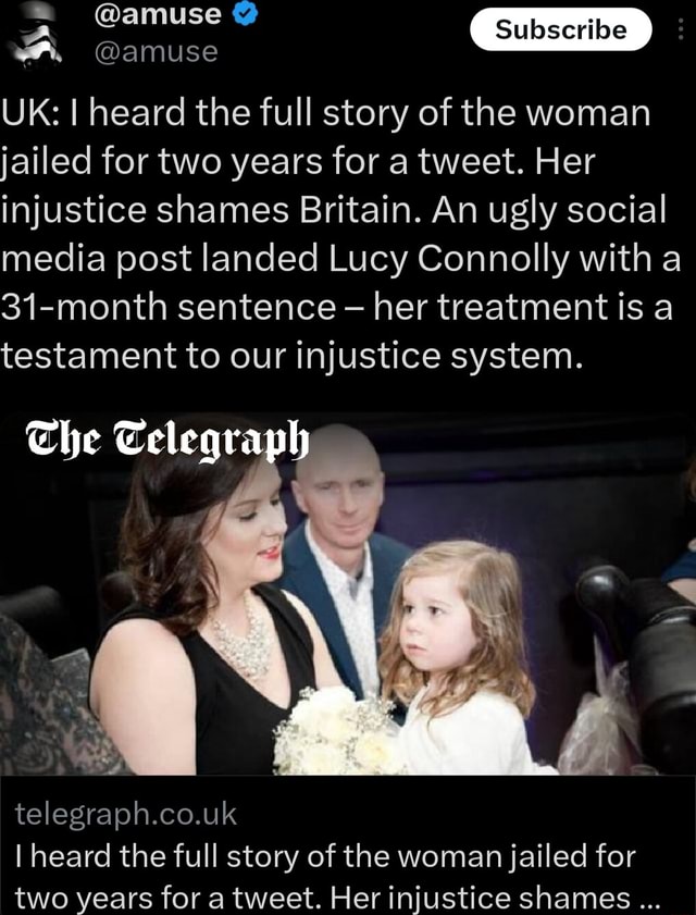 @amuse wW\, @amuse UK: I heard the full story of the woman jailed for ...