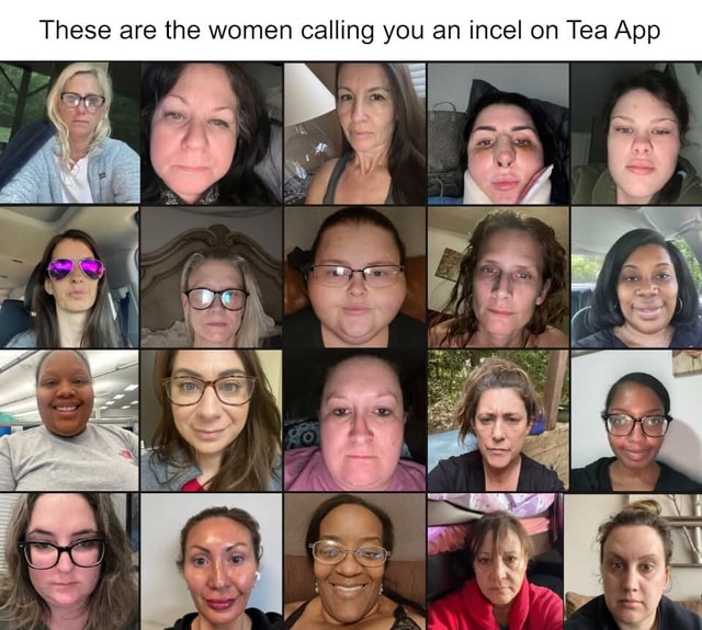 These are the women calling you an incel on Tea App - iFunny