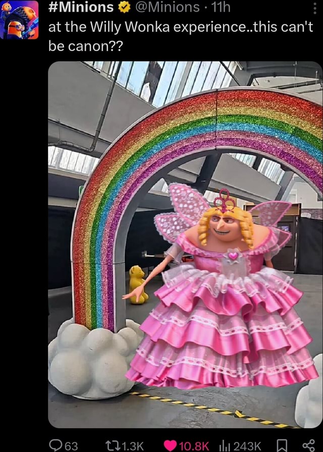 #Minions @Minions at the Willy Wonka experience..this can't be canon ...