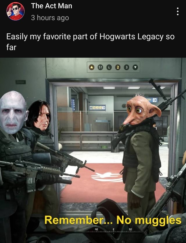 The Act Man 3 hours ago Easily my favorite part of Hogwarts Legacy so ...