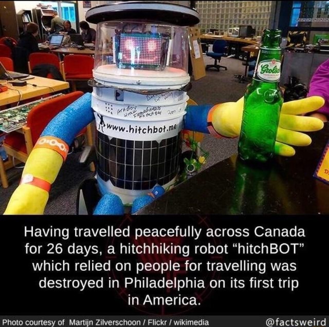 Having travelled peacefully across Canada for 26 days, a hitchhiking ...