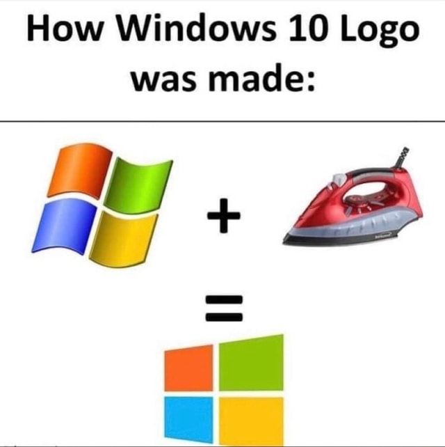 How Windows 10 Logo was made: - iFunny
