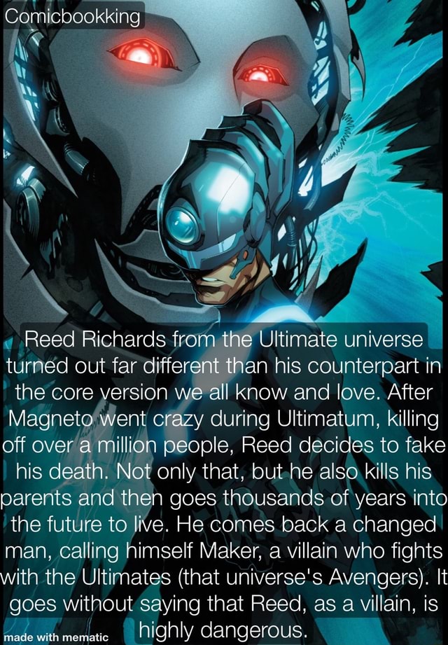 Comicbookking Reed Richards from the Ultimate universe turned out far ...